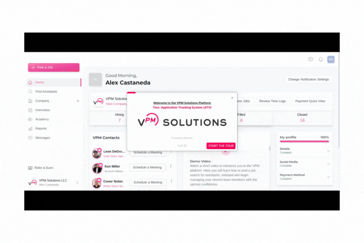 Hire a Virtual Property Management Assistant on the VPM platform